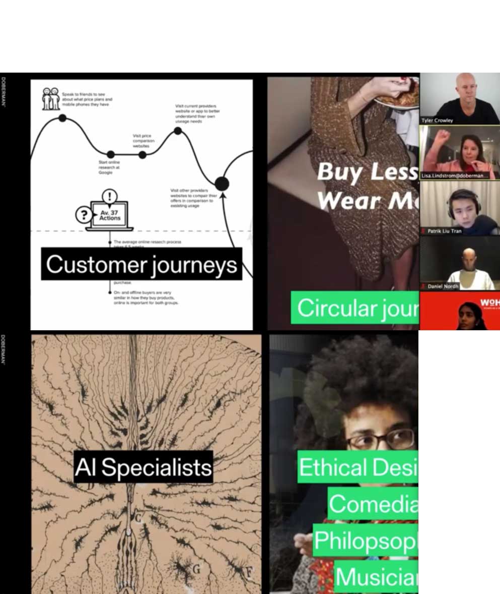 EY Doberman dödförklarar kundresan, inför komiker och filosofer i agila UX-team | MKSE.com